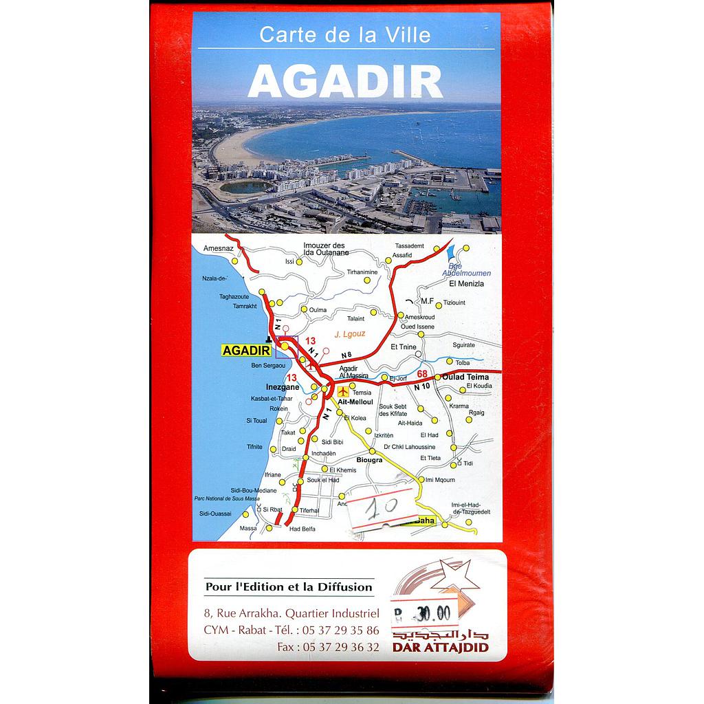 Carte de la ville Agadir | ALMOUGGAR.COM