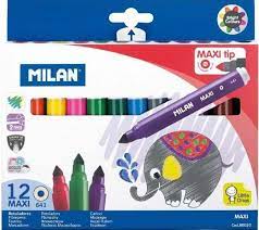 Feutres Milan Maxi 641 Coloriage Gros 12 | ALMOUGGAR.COM