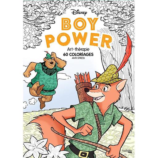 Boy Power - 60 coloriages anti-stress | ALMOUGGAR.COM