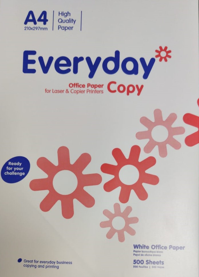 Rame de Papier A4 EVERYDAY 80G 500 Feuilles | ALMOUGGAR.COM