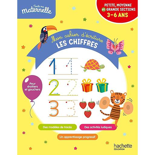 Mon cahier d'écriture : les chiffres | ALMOUGGAR.COM